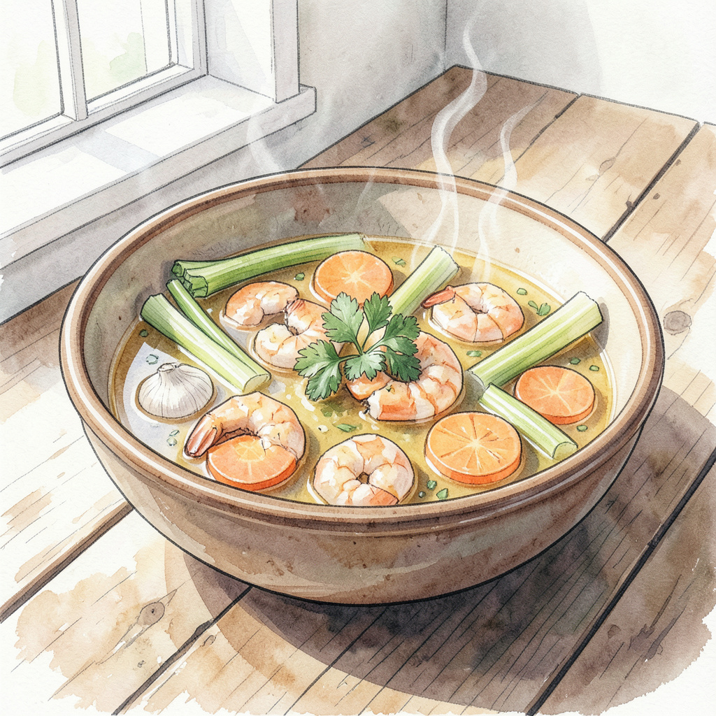 Shrimp Bouillon Recipe: Clear Broth Base for Seafood Soups - Burp Recipes